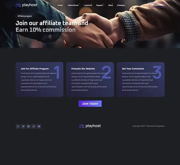 Landing Page – Neom Cloud