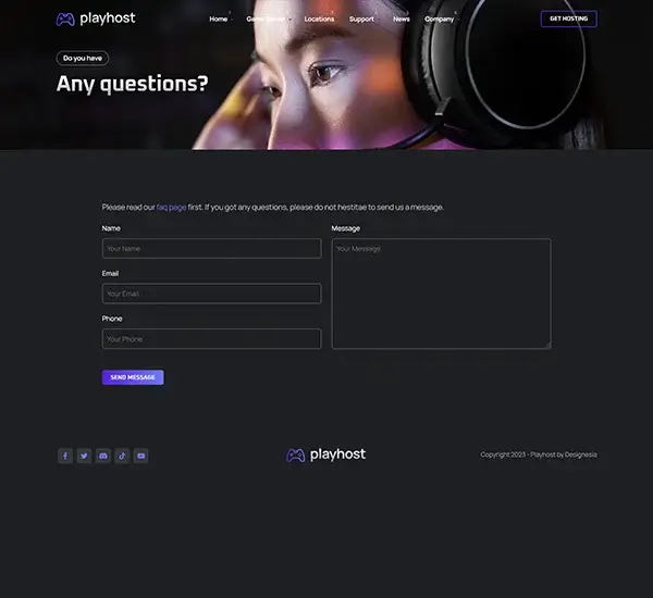 Landing Page – Neom Cloud