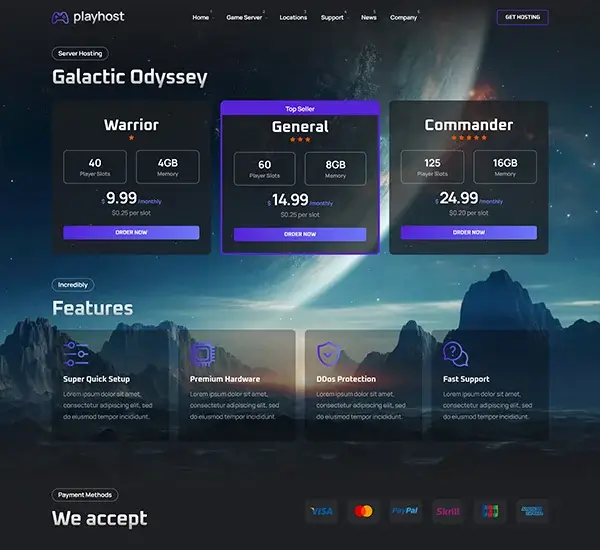 Landing Page – Neom Cloud